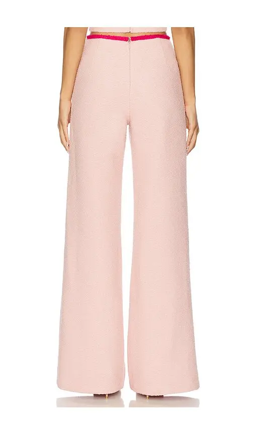 Amanda Uprichard Windsor Wide Leg Pants - Pink