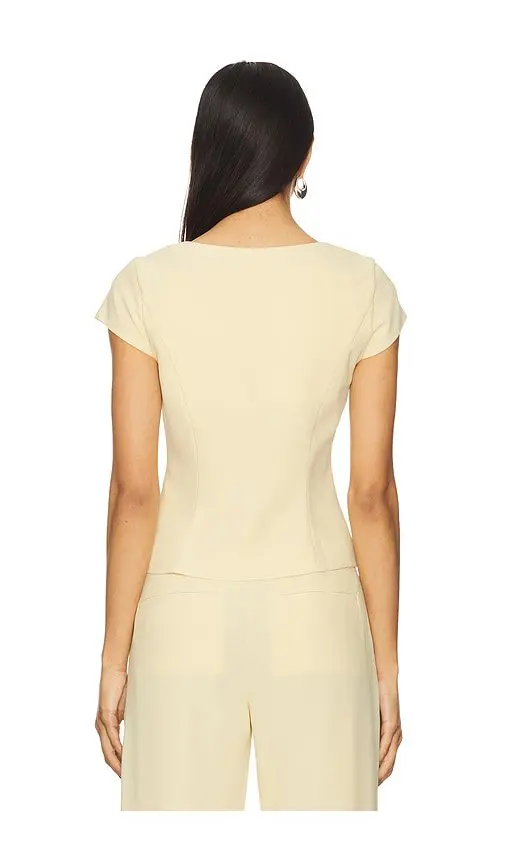 Amanda Uprichard Short Sleeve Kya Top