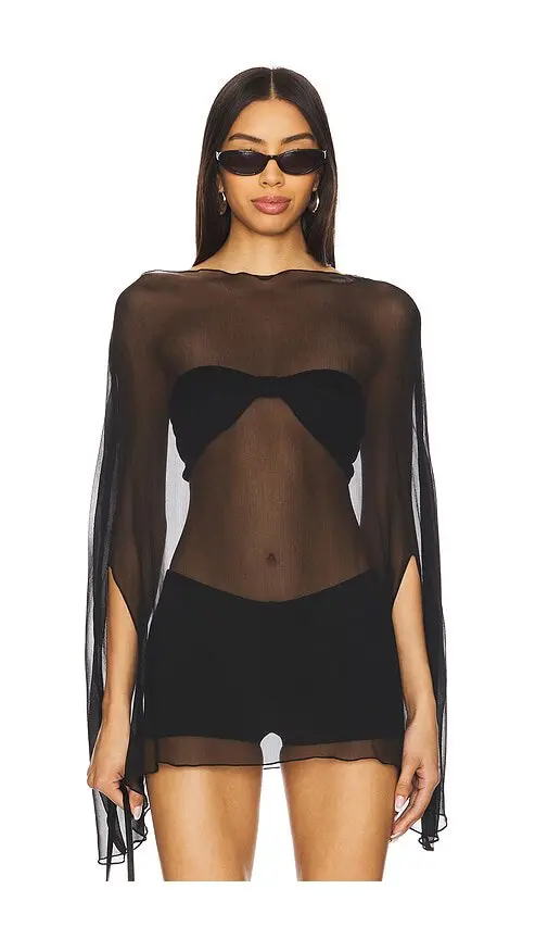 BUCI Ibis Poncho Top Set - Black