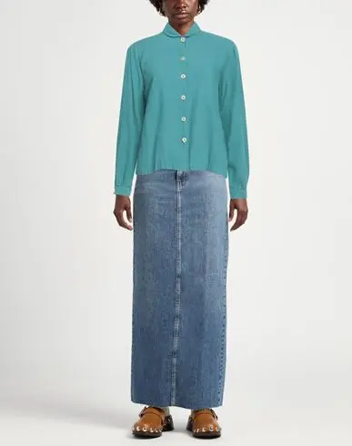 Massimo Alba Twill Shirt With Peter Pan Collar