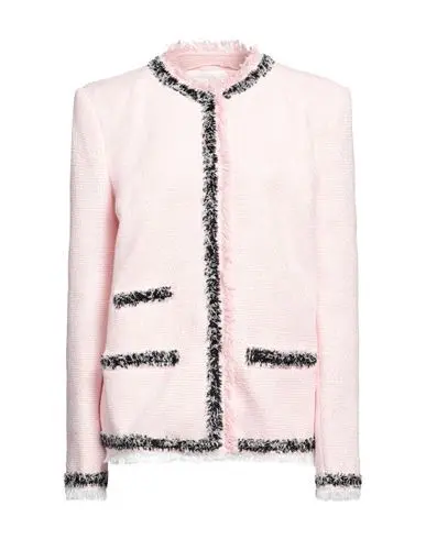 MSGM Single-breasted Blazer With Fringes - Pink