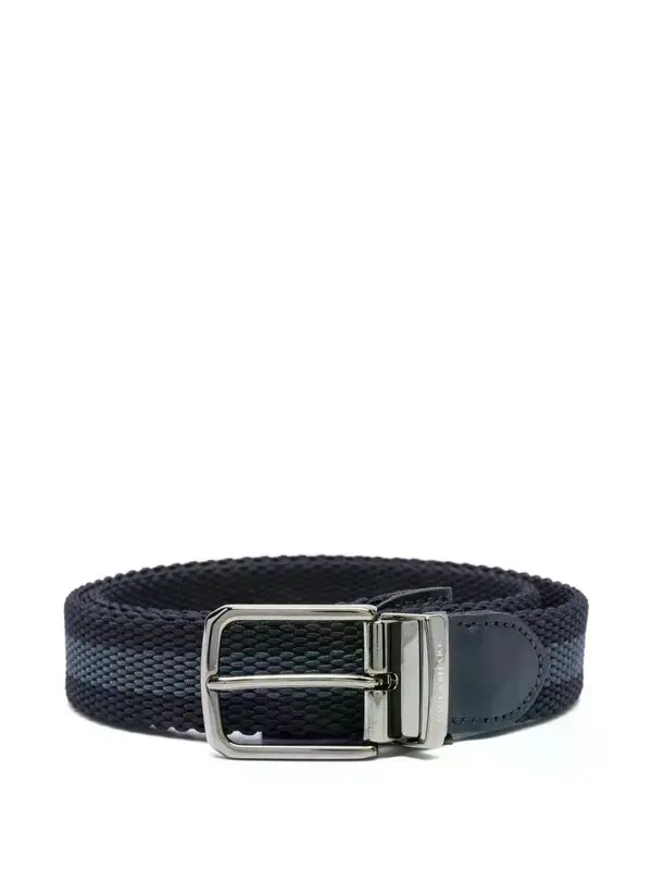 Paul & Shark Leather-trim Belt