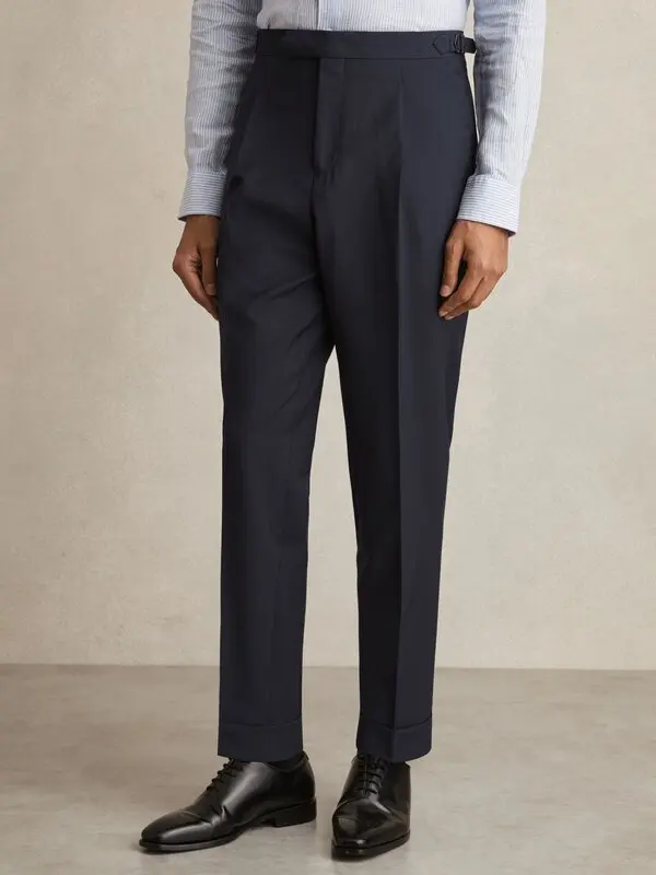 REISS Slim Fit Wool Blend Suit Trousers