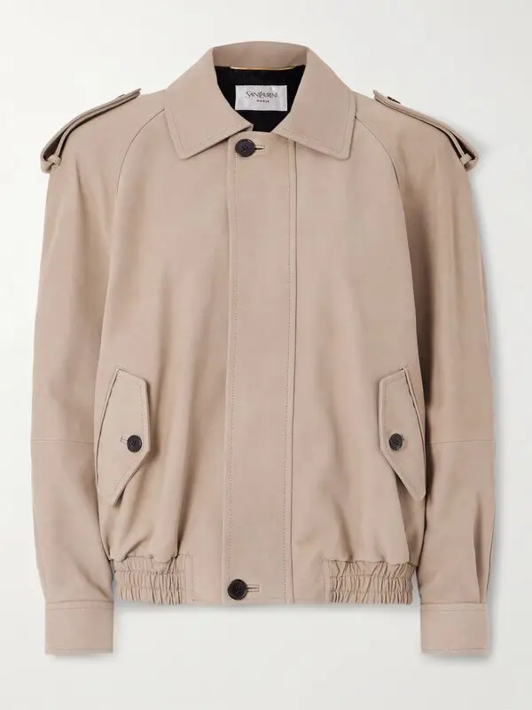 Saint Laurent Nubuck Jacket - Gray