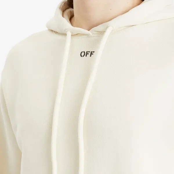 Off-White Cloud Arrow Regular Hoodie - White Asparagus
