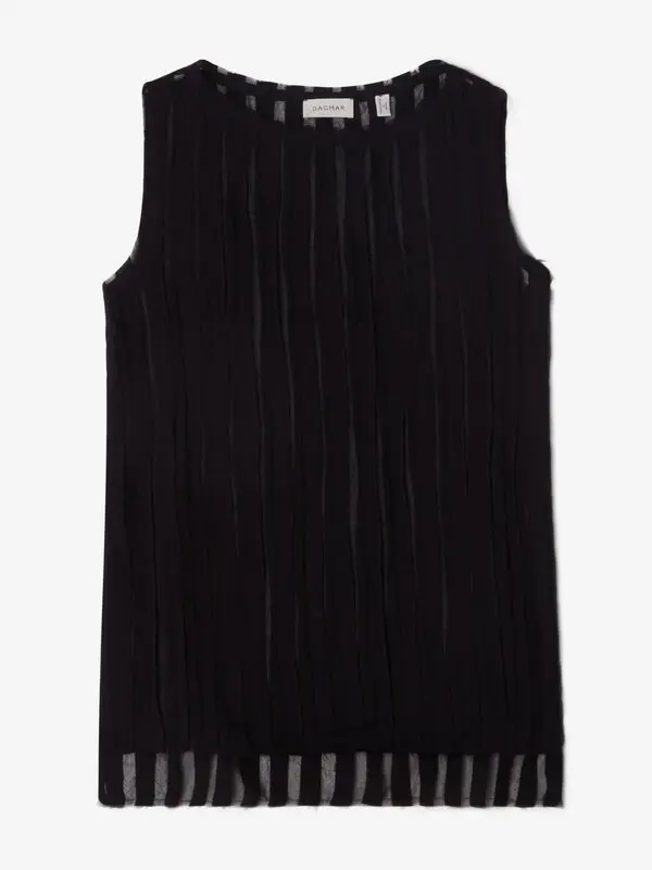 HOUSE OF DAGMAR Stripe Sheer Top