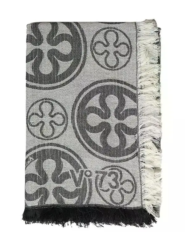 V°73 Logo-intarsia Scarf