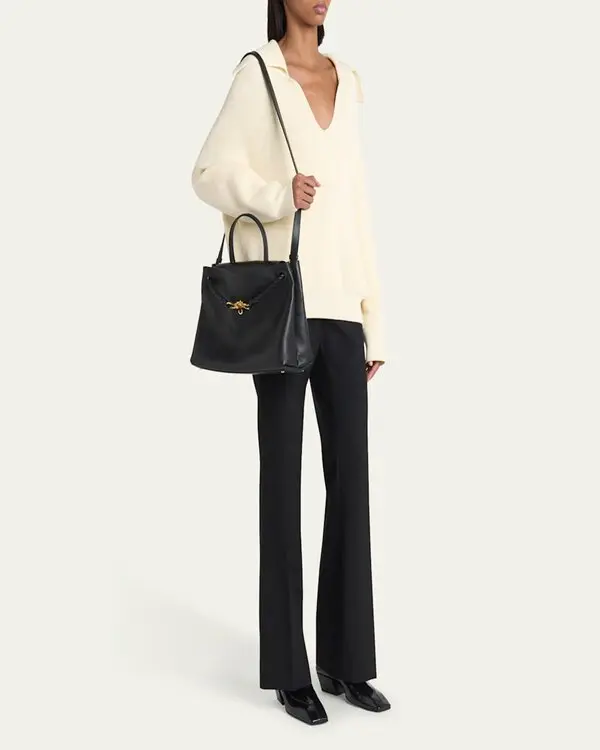 Bottega Veneta Ciao Ciao Medium Top-handle Bag - Black