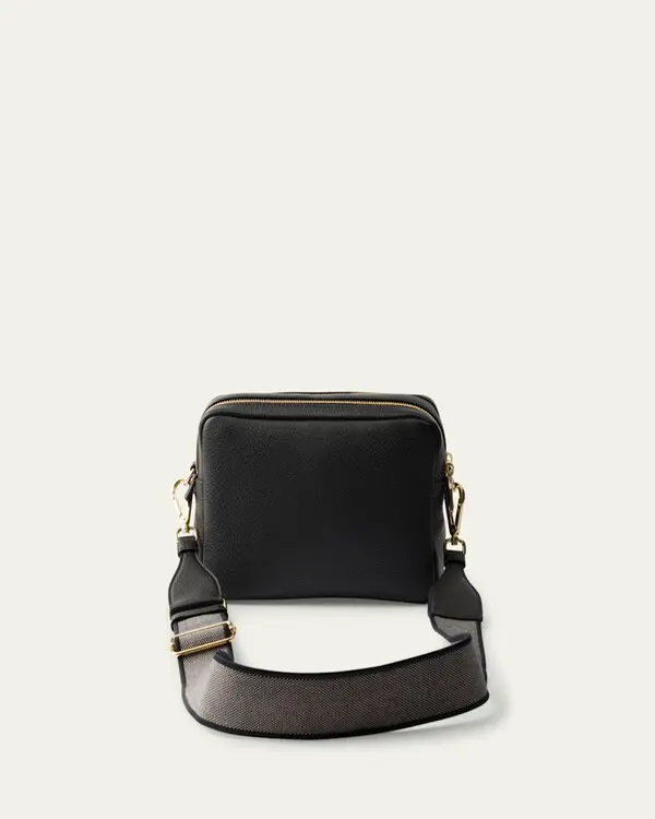 Prada Daino Soft Leather Camera Bag - Argilla