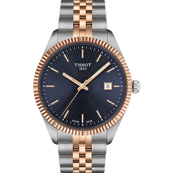 TISSOT Ballade Two-tone Bracelet Watch - Blue