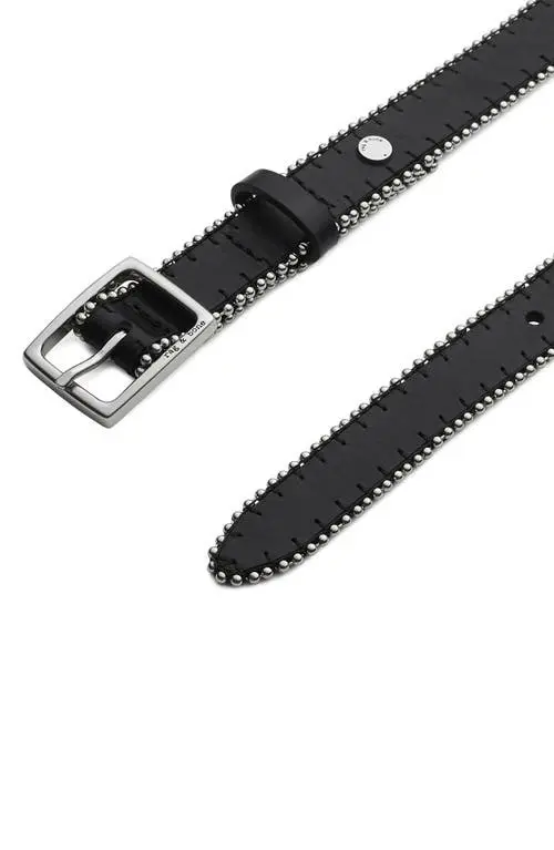 Rag & Bone Beaded Leather Belt