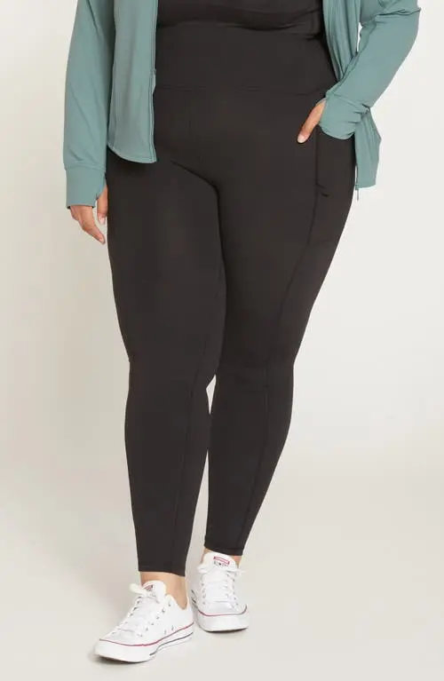 Universal Standard Next To Naked Pocket Ankle Leggings - Black