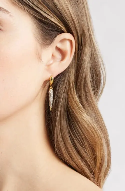 Alexis Bittar Solanales Crystal Pavé Spear Drop Earrings