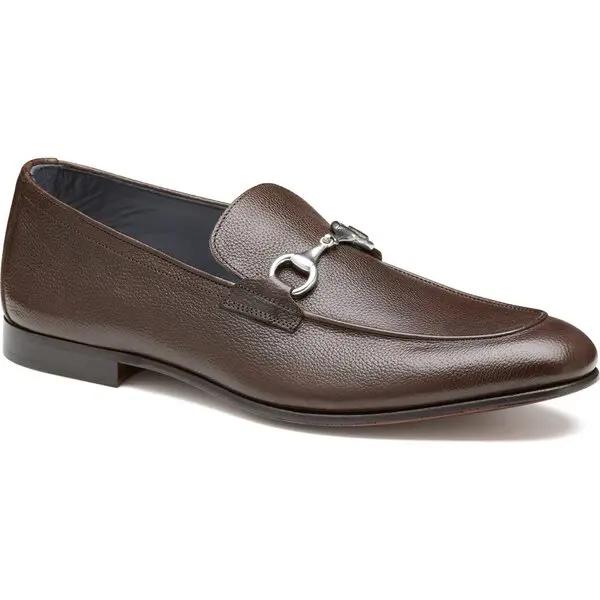 Johnston & Murphy Collection Taylor Bit Loafer - Brown Italian Calfskin