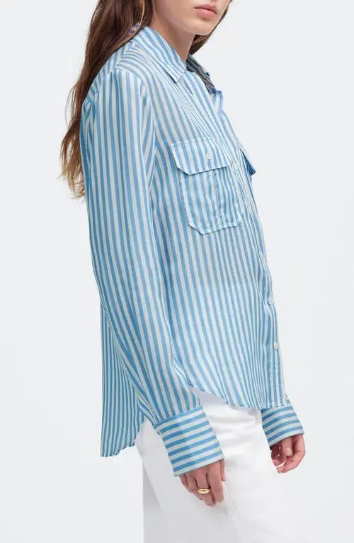 Madewell Stripe Utility Pocket Button-up Shirt