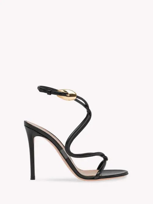 GIANVITO ROSSI Jungle Mamba Sandals - Black