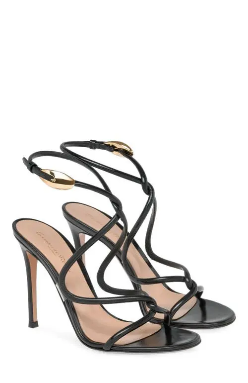 GIANVITO ROSSI Jungle Mamba Sandals - Black