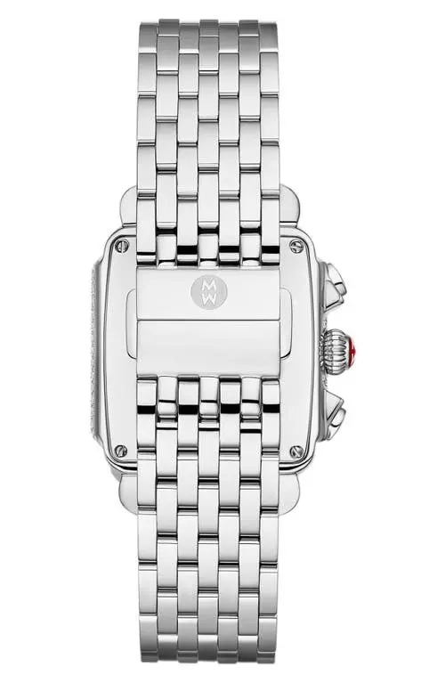 Michele Deco Jubilee Limited Edition Diamond Pavé Chronograph Bracelet Watch