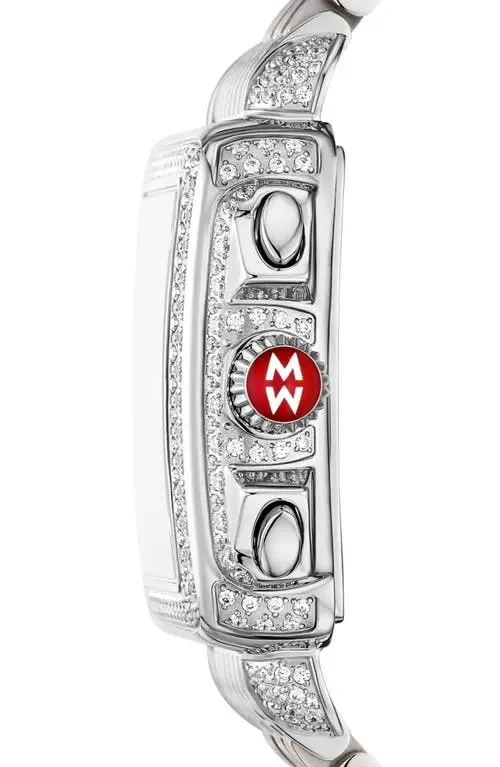 Michele Deco Jubilee Limited Edition Diamond Pavé Chronograph Bracelet Watch