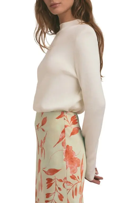 FAVORITE DAUGHTER The Whitney Mock Neck Sweater - Ivory