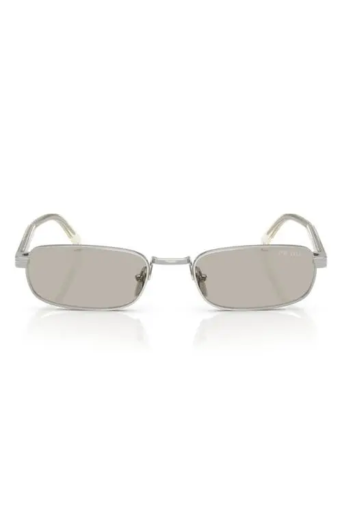 Prada 54mm Rectangular Sunglasses - 1bc30p54 Silver