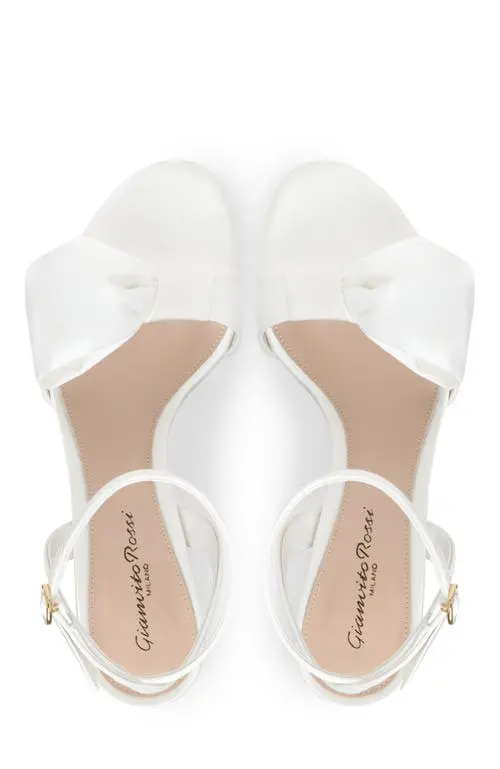 GIANVITO ROSSI Rosie Sandal - White Fabric