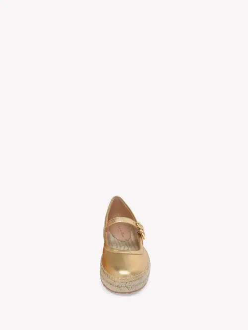 GIANVITO ROSSI Elda Sandals - Metallic Gold