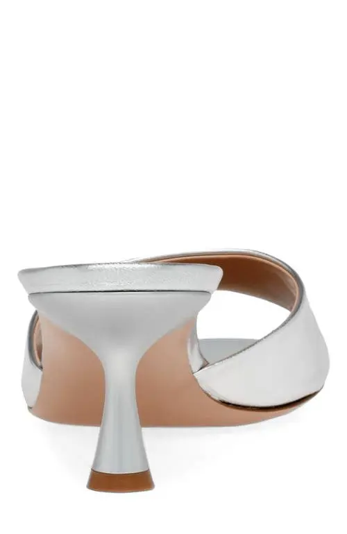 GIANVITO ROSSI Ascent Mule 55 - Metallic Silver