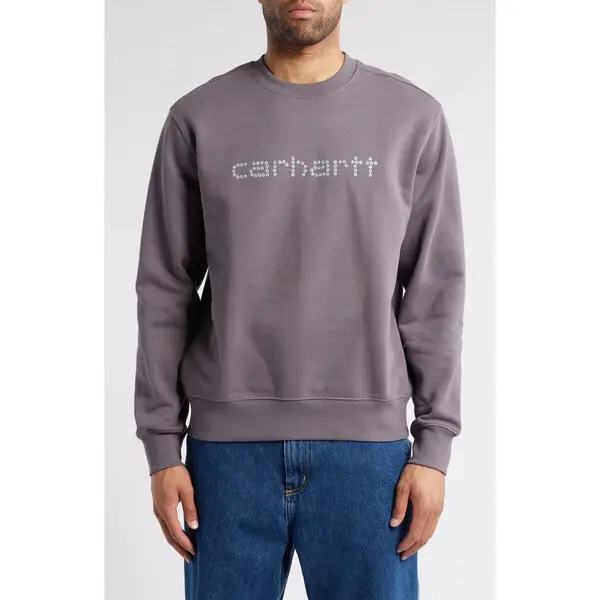 Carhartt Work In Progress Rivet Script Cotton Sweatshirt