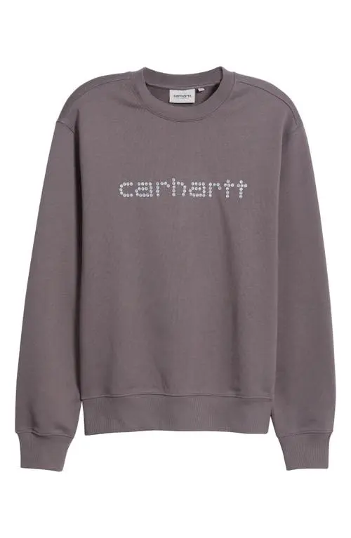 Carhartt Work In Progress Rivet Script Cotton Sweatshirt