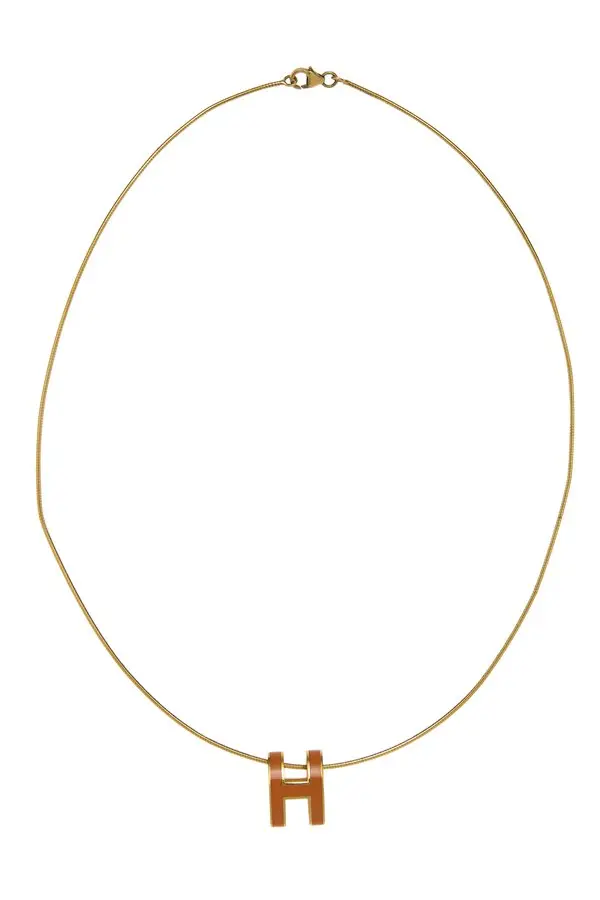 Hermès Pop H Necklace - Orange