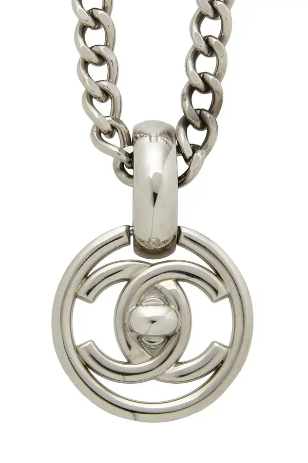 Chanel Cc' Turnlock Necklace