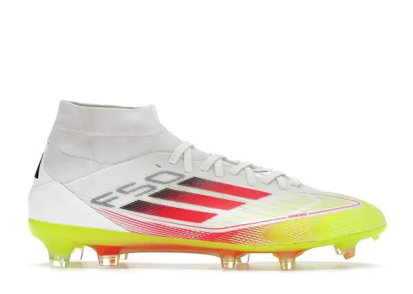 Adidas F50 Pro Midcut Fg Solar Pack - Cloud White/lucid Red/solar Yellow