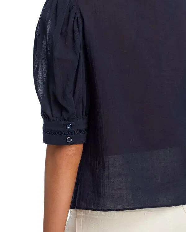 FRAME The Ruffle Collar Top