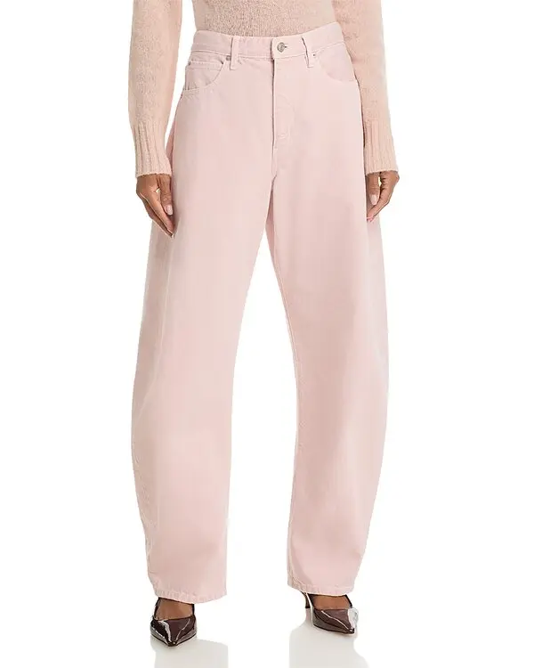 FRAME The Bubble High-rise Barrel Leg Jeans - Taffy