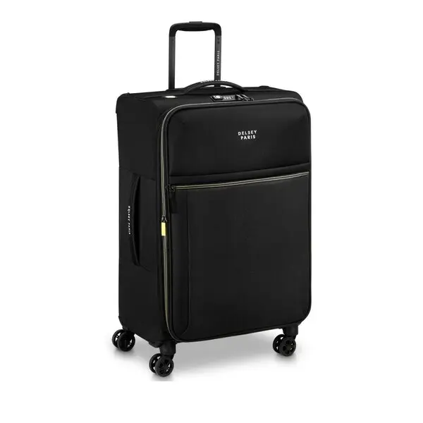 DELSEY PARIS Brochant 3 24-inch Expandable Spinner Suitcase - Deep Black