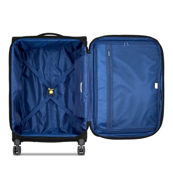 DELSEY PARIS Brochant 3 24-inch Expandable Spinner Suitcase - Deep Black