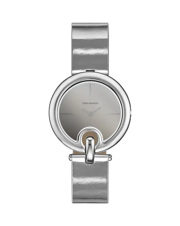 Tory Burch Pierced Two Hand Stainless Steel Watch - Silver/silver