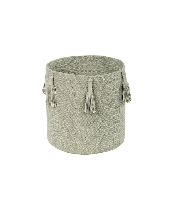 LORENA CANALS Woody Basket - Dark Olive/light Olive