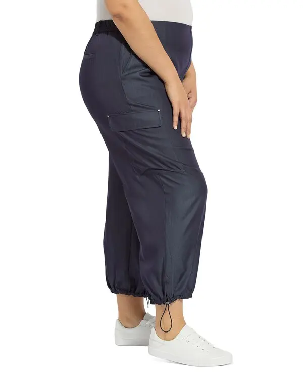 Lyssé Monique Satin Tailored Cargo Pants