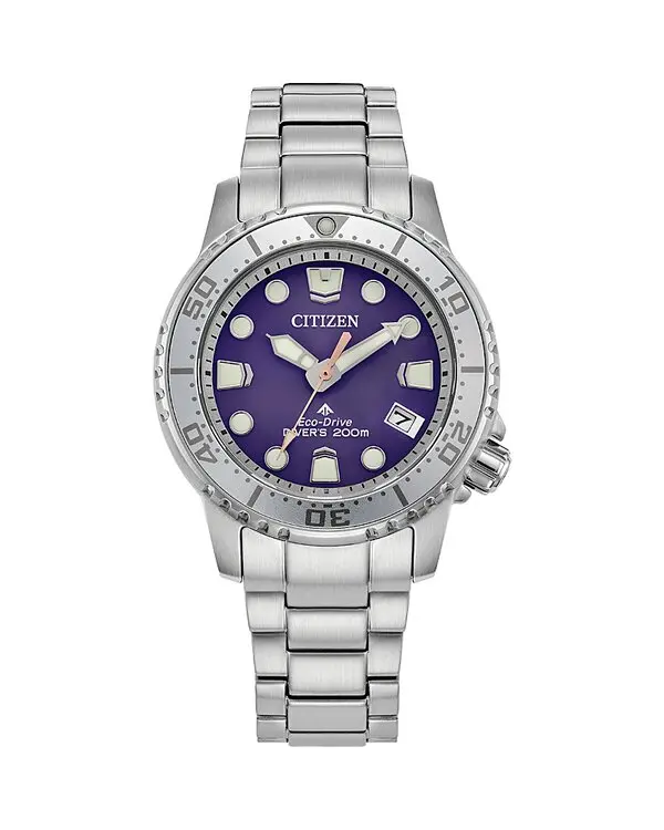 Citizen Eco Drive Promaster Sea Dive Watch - Purple/silver