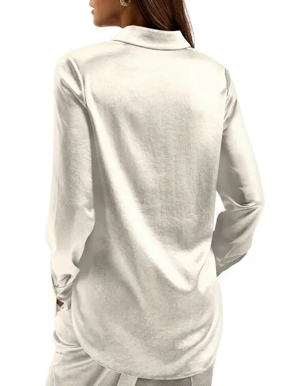 Ted Baker London Sonora Long Line Satin Shirt