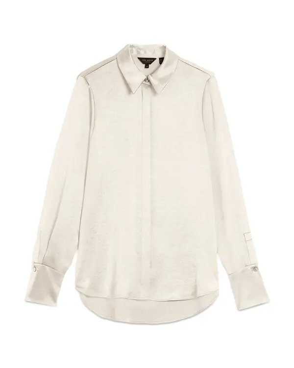 Ted Baker London Sonora Long Line Satin Shirt