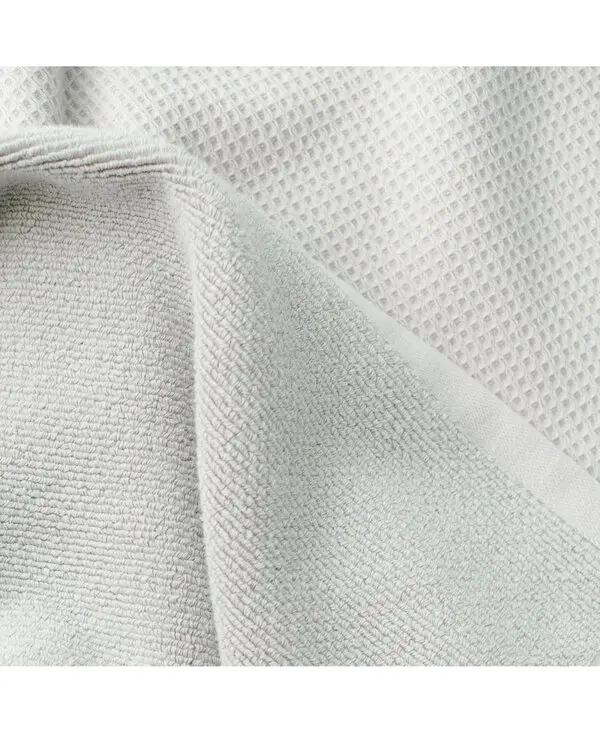 Cozy Earth Waffle Bath Towels, Set Of 2 - Light Grey