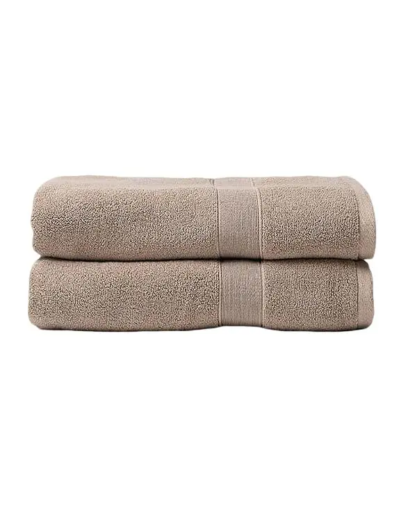 Cozy Earth Luxe Bath Towels, Set Of 2 - Sand