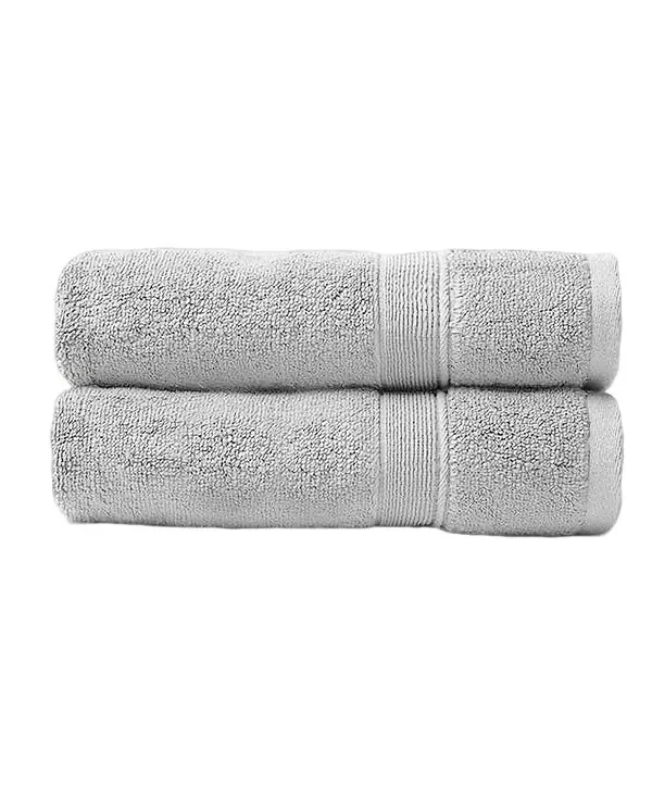 Cozy Earth Luxe Hand Towels, Set Of 2 - Light Grey