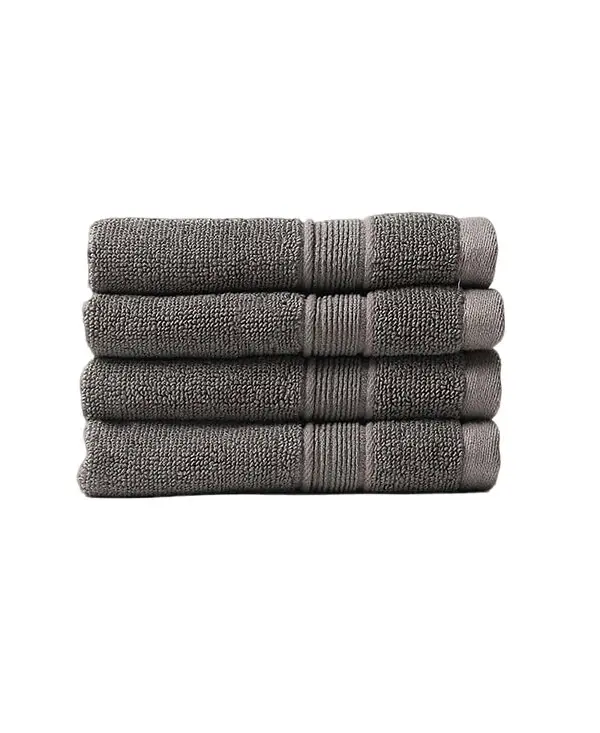 Cozy Earth Luxe Washcloths, Set Of 4 - Charcoal