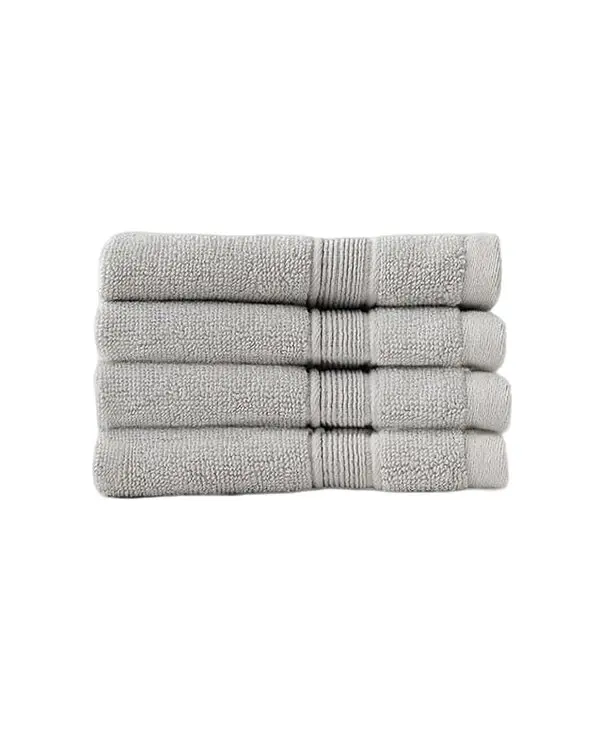Cozy Earth Luxe Washcloths, Set Of 4 - Light Grey