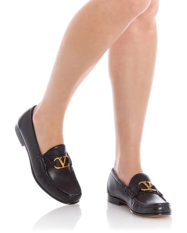 Valentino Garavani Vlogo Loafers - Black