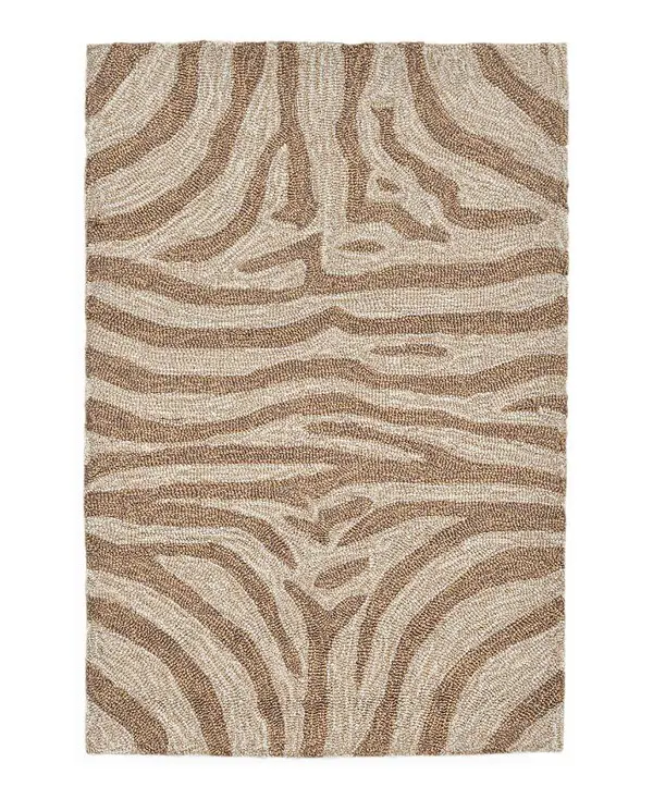 LUSH DECOR Liora Manne Ravella Zebra Area Rug, 2' X 3 - Brown